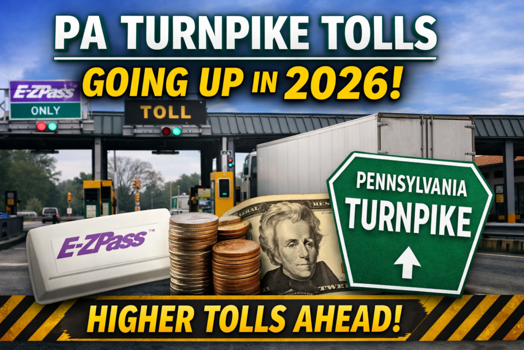 PA Turnpike Tolls To Increase In The New Year — Here’s What You’ll Be ...